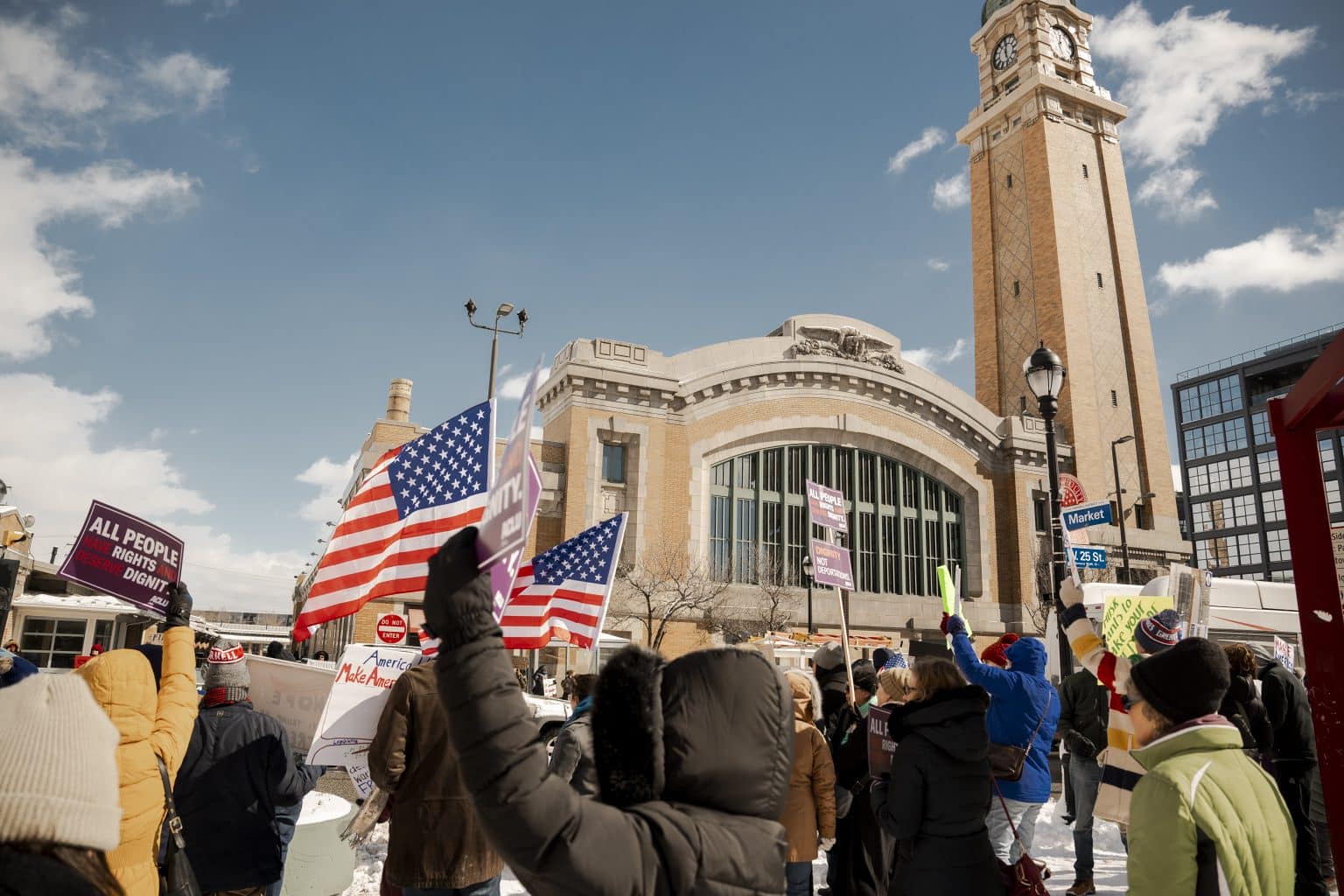 Scenes from the "Not My Presidents Day" protest in Cleveland [photos ...